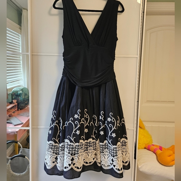 Laura | Dresses | Laura Black Dress With Embroidery 4 | Poshmark